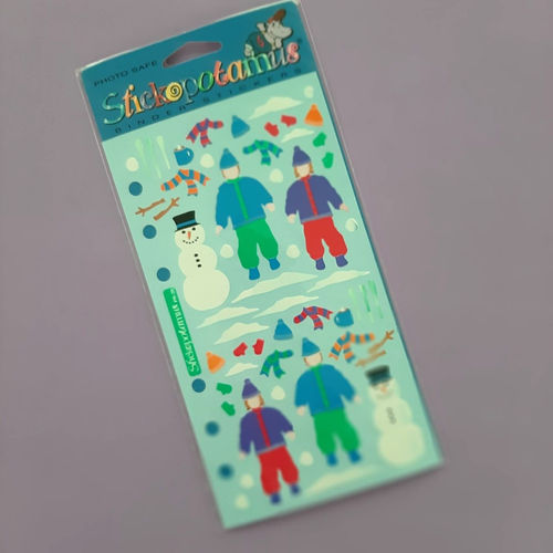 Snowy Days Winter Fun Snowman Sticko Photo Safe Stickers sticker NOS | eBay