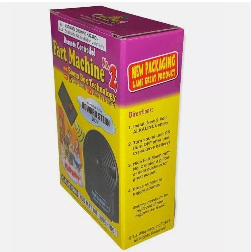 Remote Control Fart Machine 2-The Best-THE ORIGINAL-Better Than Whoopee ...