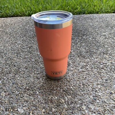 YETI Original 2017 Authentic Coral 30 oz Rambler Tumbler Cup Limited ...