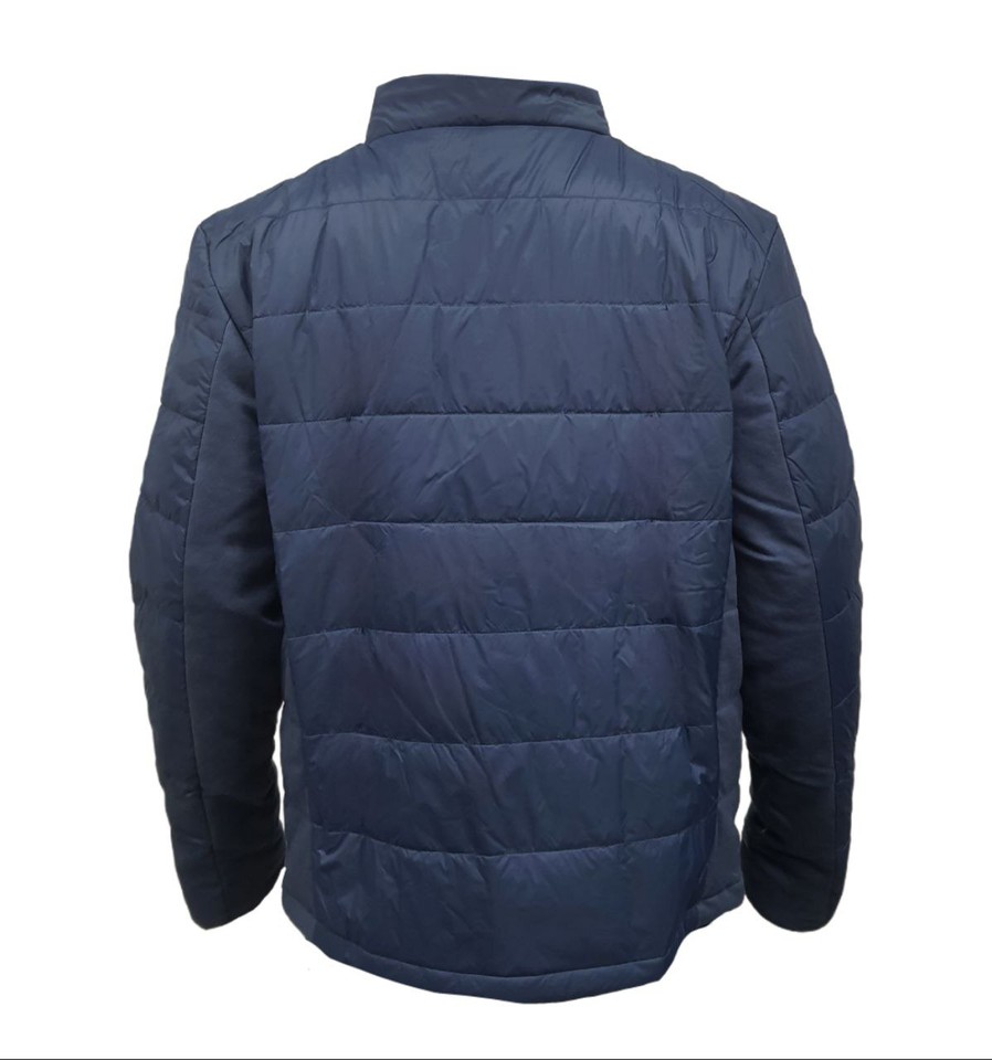 HoodLamb Men's Navy Hemp Cotton Biker Puffer 420 MWJ004 NWT | eBay