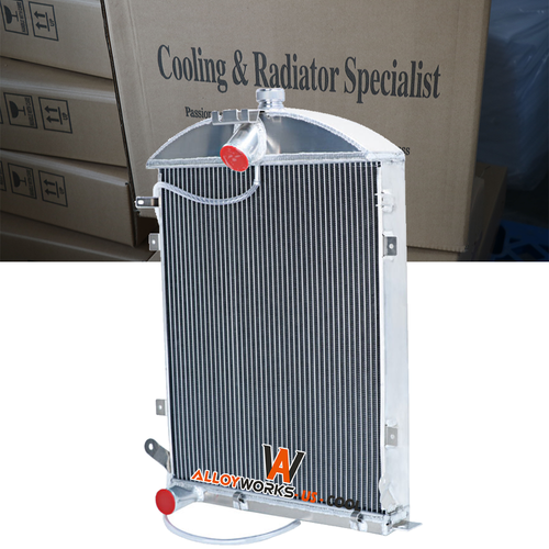 4-Row Aluminum Radiator For 1930 1931 Ford Model A AA Heavy Duty 3.3L ...