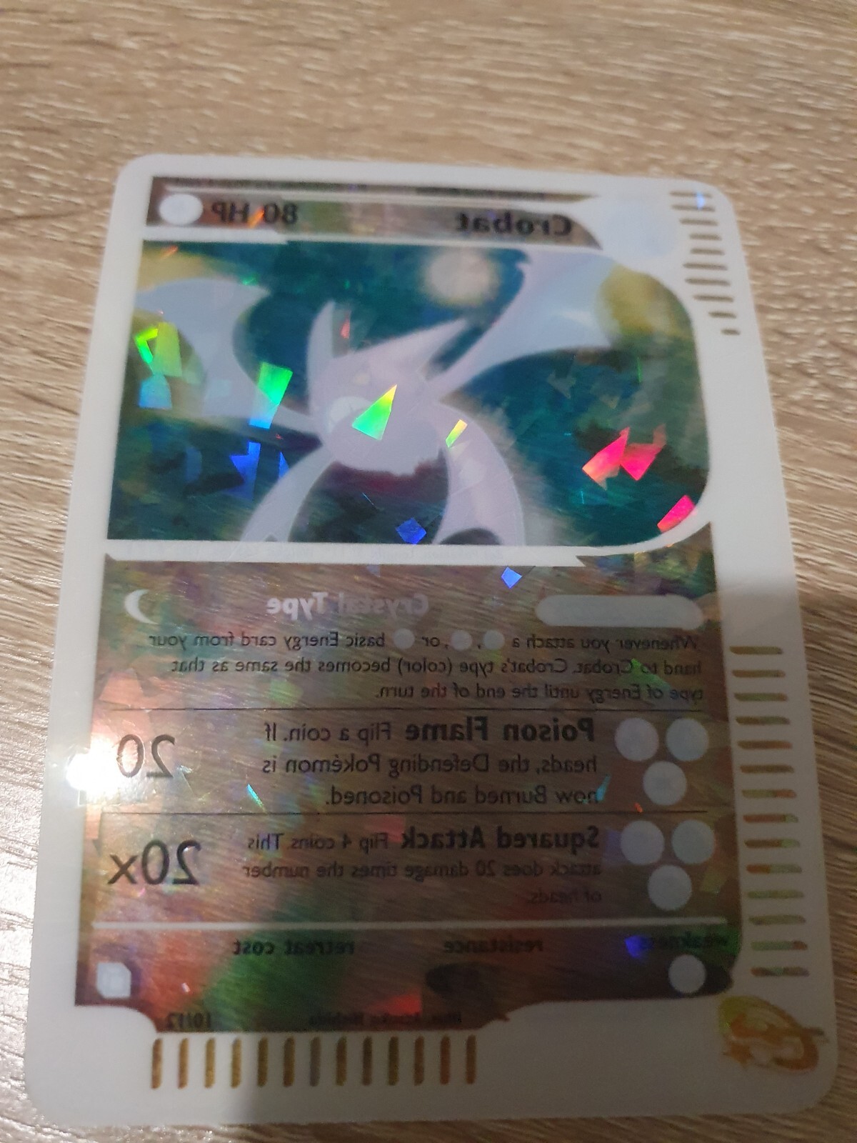 Crobat #10/12 - Pokemon Jumbo Box Topper - Skyridge Crystal English ...