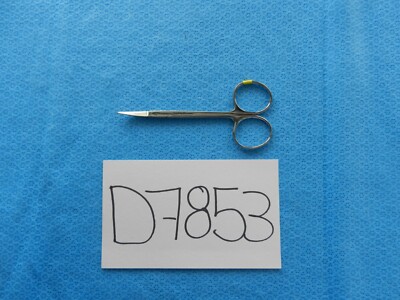 D7853 Codman Surgical Curved Sharp Tip Iris Scissors 11.1cm Total ...