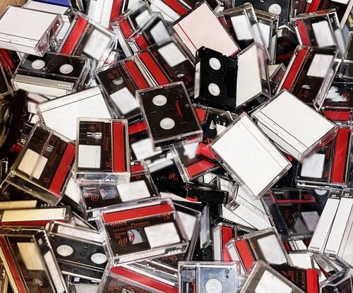 Lot of 25 Sony Mini DV Tapes Used Erased for Reuse DVM60ME 90LP - with ...