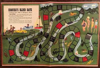 1940/50s “Esquire’s Blind Date” Novelty Game Board, 19.5 × 12.75 in | eBay