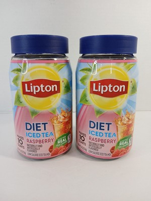 Lipton Diet Iced Tea Mix, Raspberry Discontinued Sugar Free Makes 20 ...