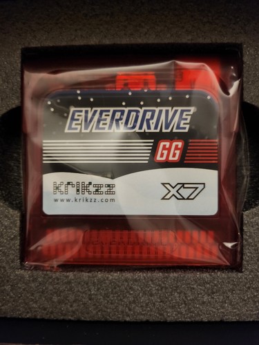 Official KRIKzz Everdrive GG X7 Game Gear - Red Clear 5907769850059 | eBay