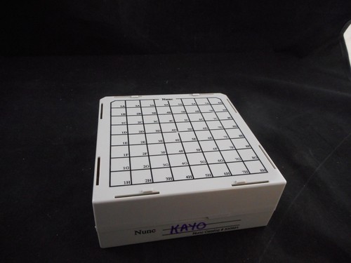NUNC Plastic 64-Place 1.5mL Polycarbonate MAX-100 CryoStore Boxes ...