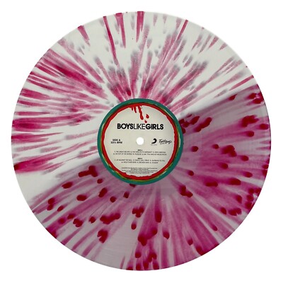 Boys Like Girls S/T Clear White Split w/ Red Splatter Color Vinyl - LE ...