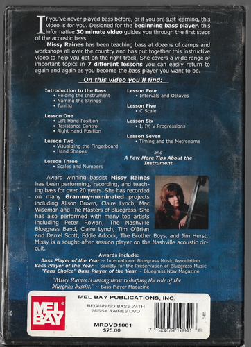 Beginning Bass With Missy Raines (DVD, 2010) for sale online | eBay
