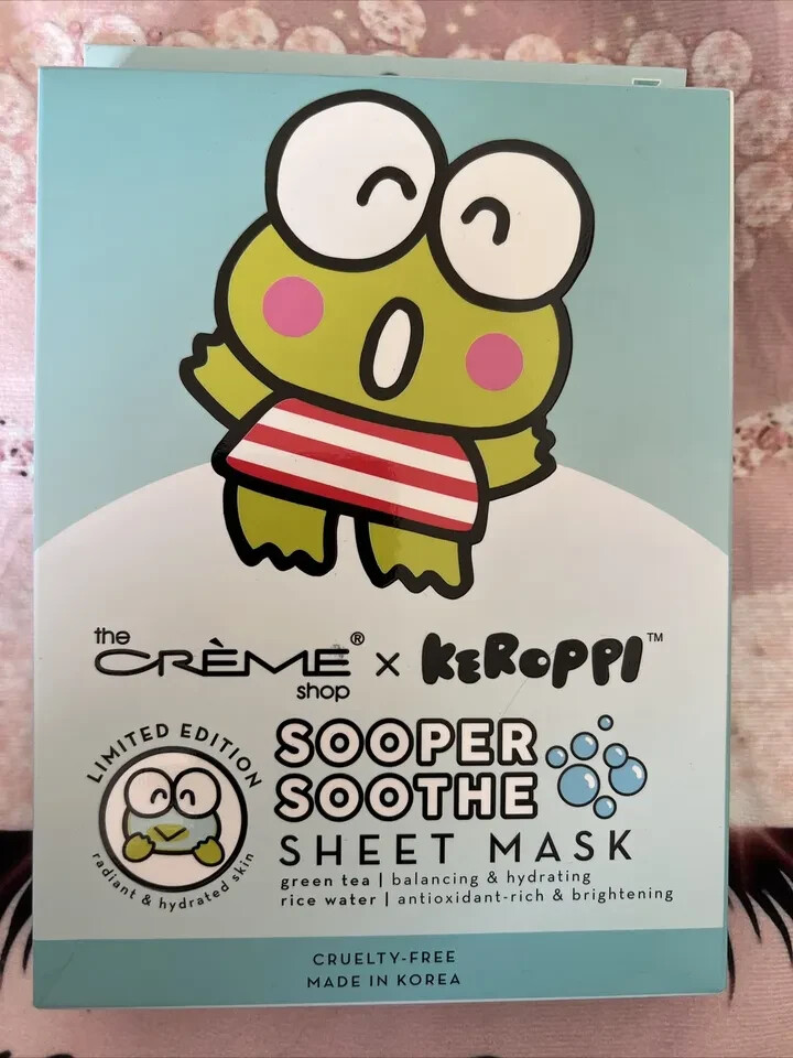 The Creme Shop x Sanrio Keroppi Frog Limited Edition Face Mask Sheet ...