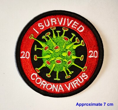 10x ** I Survived 2020 Crown Virus Embroidered Iron on Patch Shoes ...