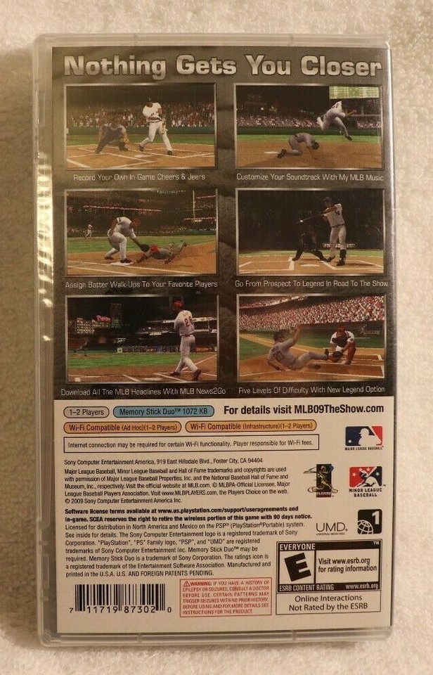MLB 09 the show PSP (PlayStation Portable) Sealed NIP 711719873020| eBay