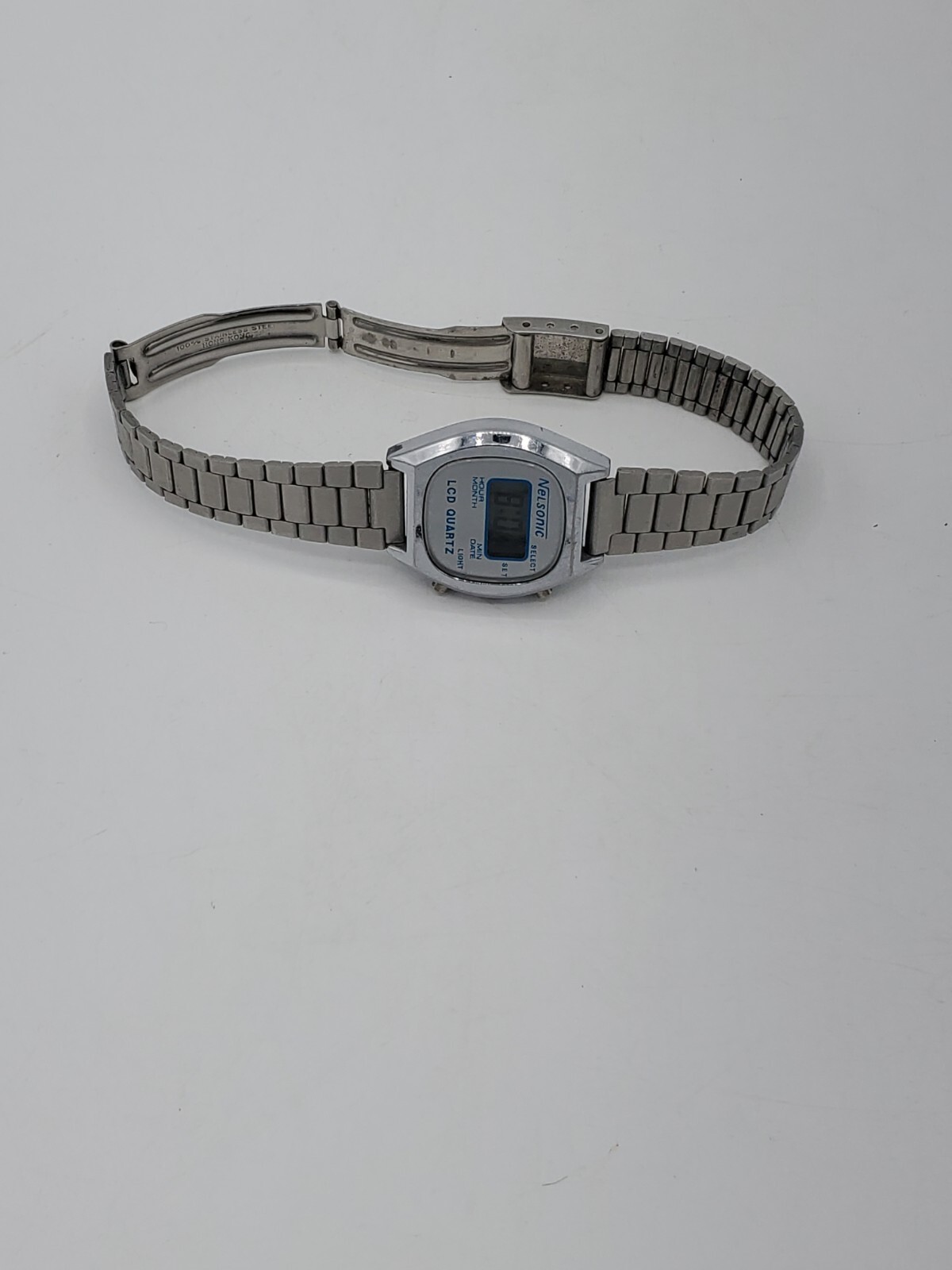 Nelsonic LCD Quartz watch With New Battery Shows Some Wear Works Well ...