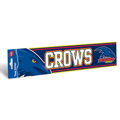 Adelaide Crows AFL Team Logo Bumper Sticker 305mm x 75mm Car Man Cave ...