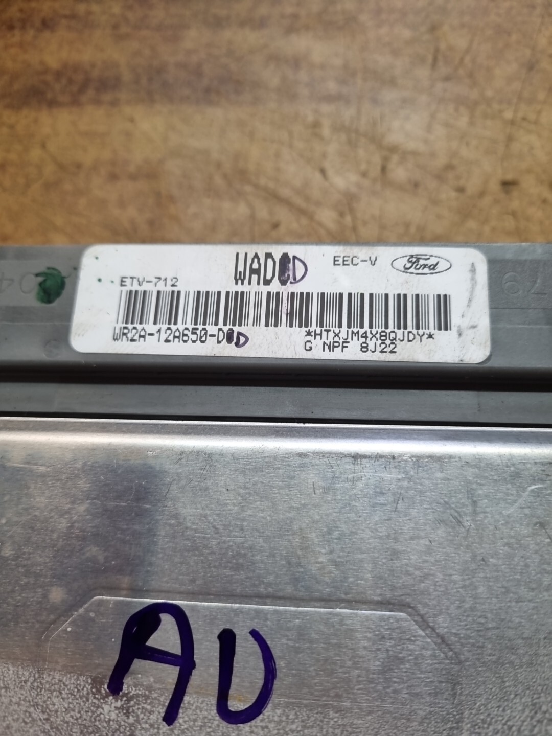 FORD AU PCM 6 CYL FALCON SEDAN AUTO ECU COMPUTER # WR2A-12A650-DD, WADD ...