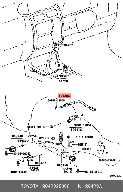 Genuine OE Sensor Temperature 8942935090 for Toyota 89429-35090 online ...