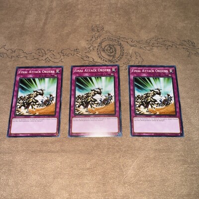 Yugioh! Final Attack Orders x3 LDK2-ENK34 Playset NEW Unlimited NM/M | eBay