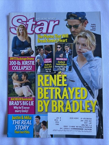 2011 March 28 Star Magazine Bradley Cooper Betrays Renee Zellweger ...