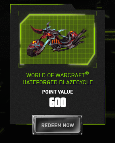 World Of Warcraft Mount - Hateforged Blazecycle - Mountain Dew Game ...