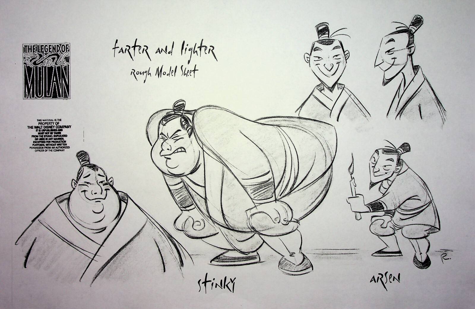 Disney Animation Sketches Mulan