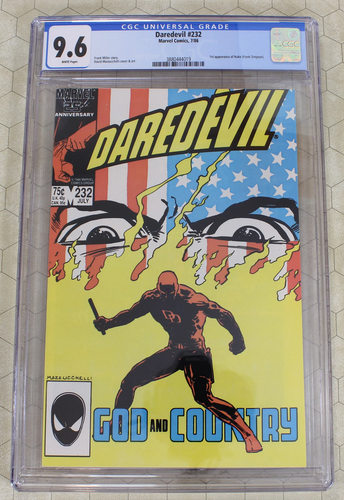 DAREDEVIL #232 CGC 9.6 1st app. of NUKE (Marvel Comics)!! | eBay