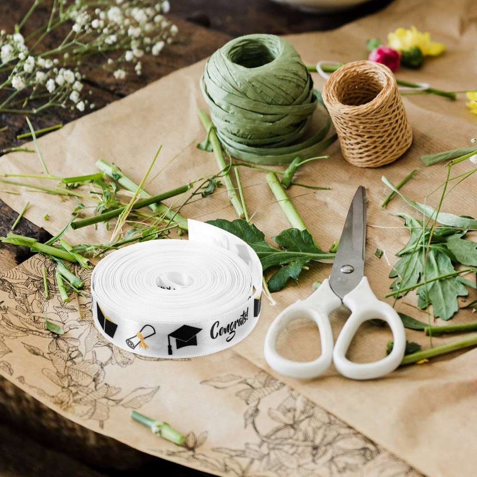 Grad Congrats Ribbon Ribbons Crafts Graduation Wired Celebration Bow ...