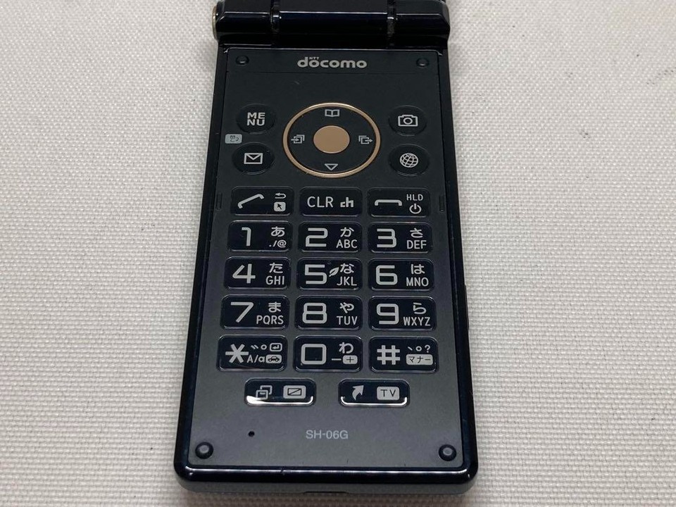 SHARP AQUOS KEITAI SH-06G DOCOMO Android Flip Phone Black from Japan ...
