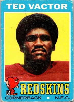Ted Vactor 1971 Topps #159 Rookie Washington Redskins | eBay