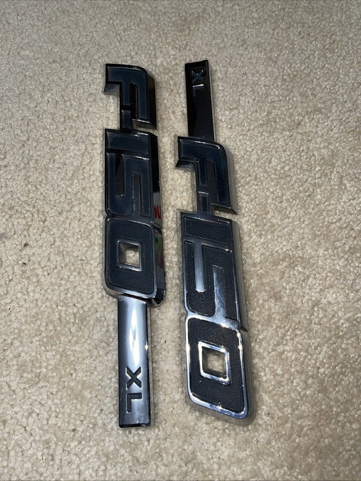 09 10 11 12 13 14 FORD F-150 XL LEFT RIGHT SIDE FENDER EMBLEM LOGO ...