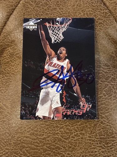 Rasheed Wallace Signed Autograph 1997 Upper Deck Jams Card Portland ...