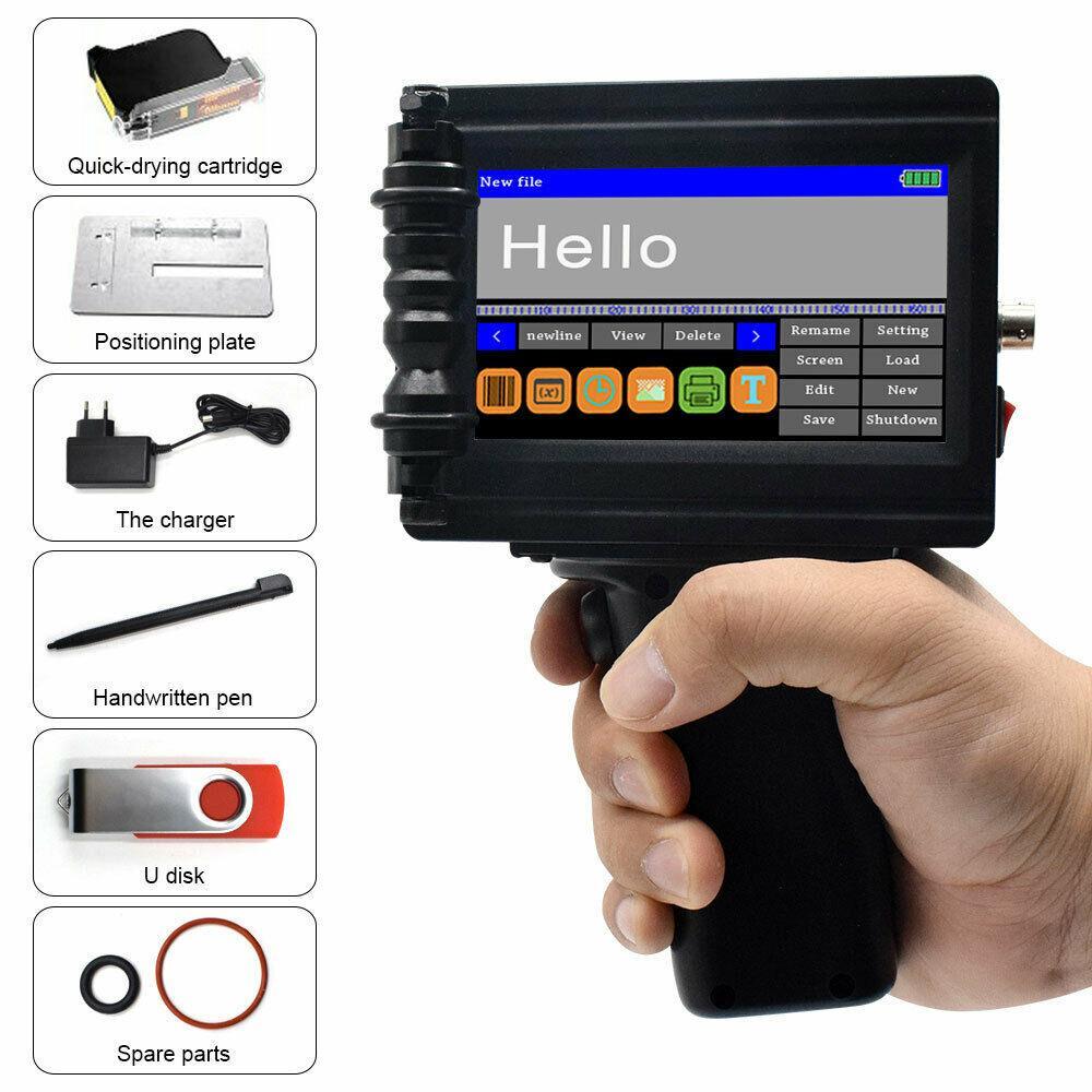 Handheld inkjet printer screen logo code date number label printer 15 ...