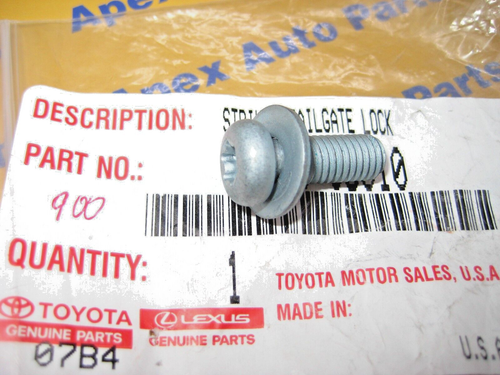 Toyota Tacoma Tundra Tail Gate Striker Lock Bolt Genuine OEM Factory ...