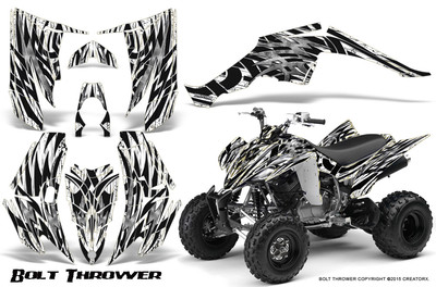 YAMAHA RAPTOR 350 GRAPHICS KIT CREATORX DECALS STICKERS BOLT THROWER ...
