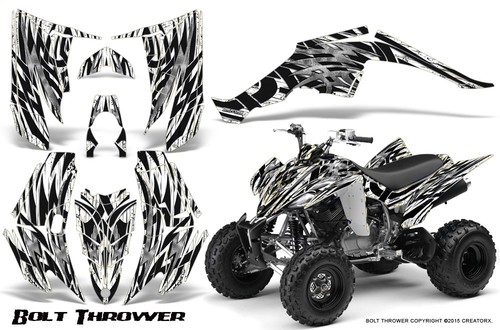 YAMAHA RAPTOR 350 GRAPHICS KIT CREATORX DECALS STICKERS BOLT THROWER ...
