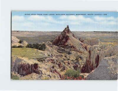 Postcard Badlands National Monument, South Dakota | eBay