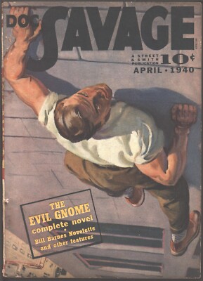 Doc Savage 1940 April. "The Evil Gnome. " Pulp | eBay