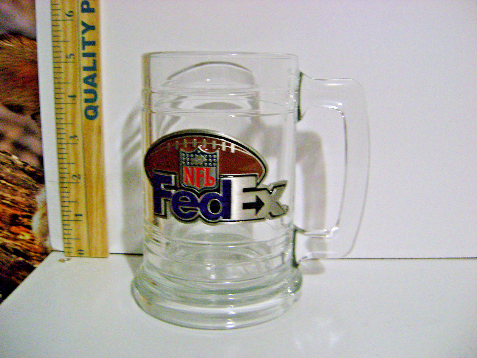 NFL / FEDEX COFFEE MUG w/ PEWTER MEDALLION | eBay