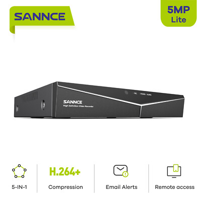 SANNCE 5IN1 8CH 5MP Lite DVR CCTV Video Recorder HDMI for Security ...