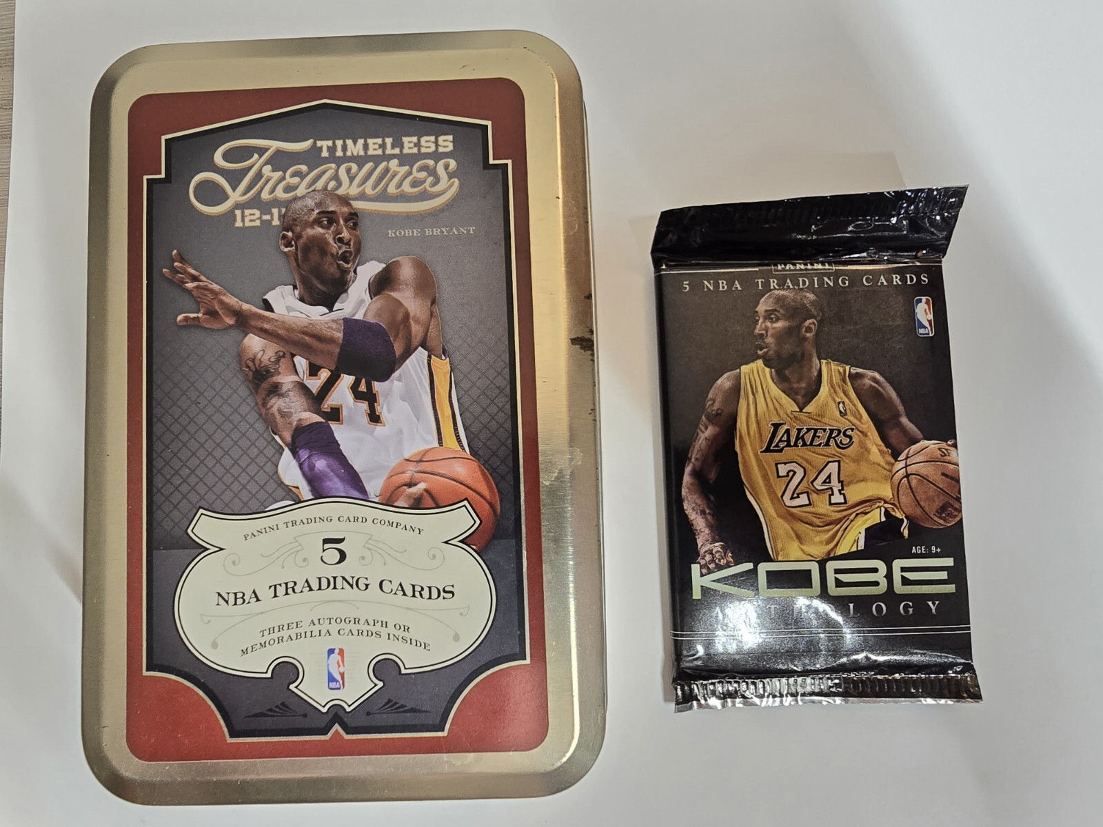 2012-13 Panini Kobe Bryant Anthology Box Topper Pack 5 Kobe Card New ...