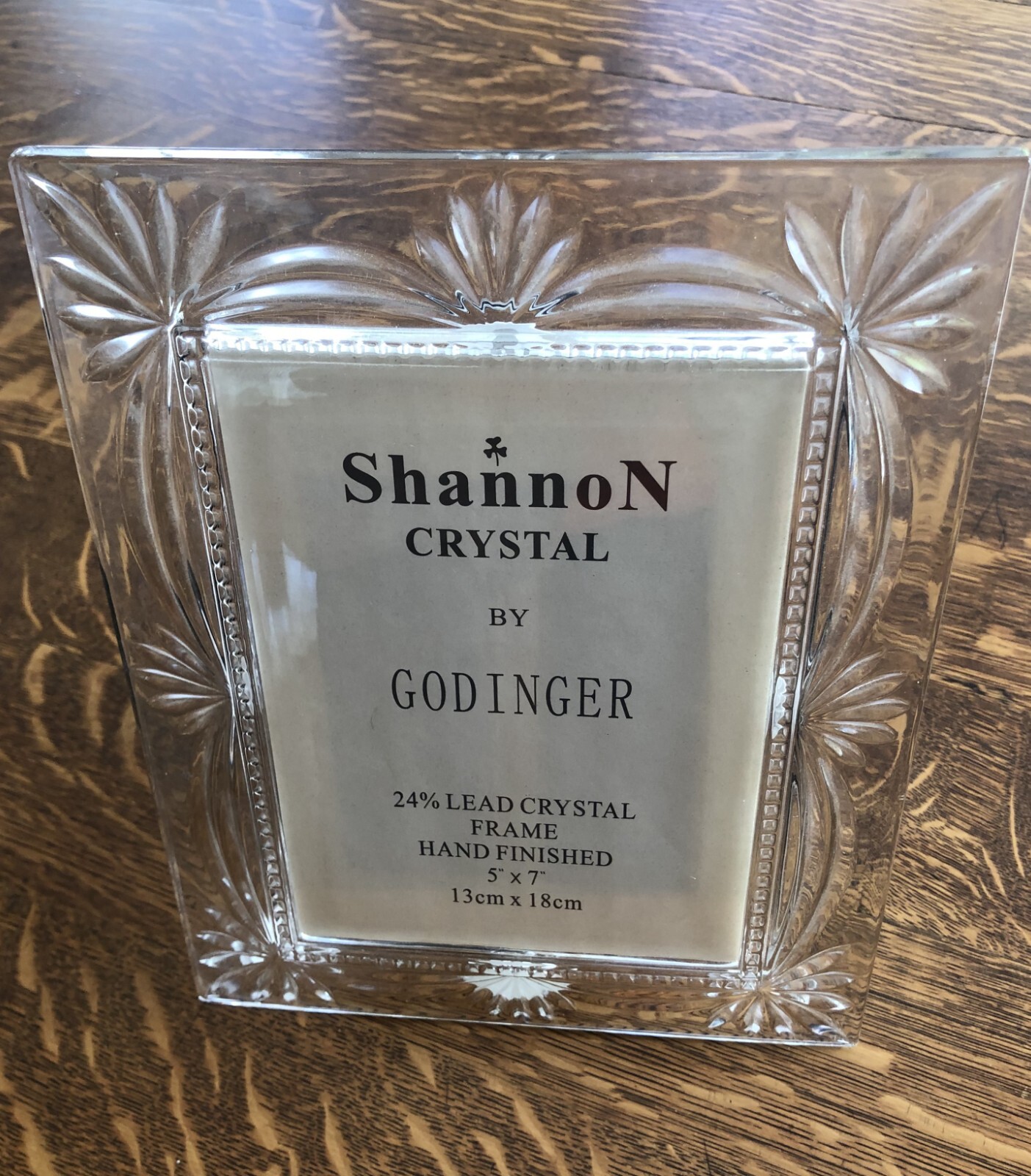 Shannon Godinger 24% Lead Cut Crystal Picture Frame VTG 10x8 for 5x7 ...