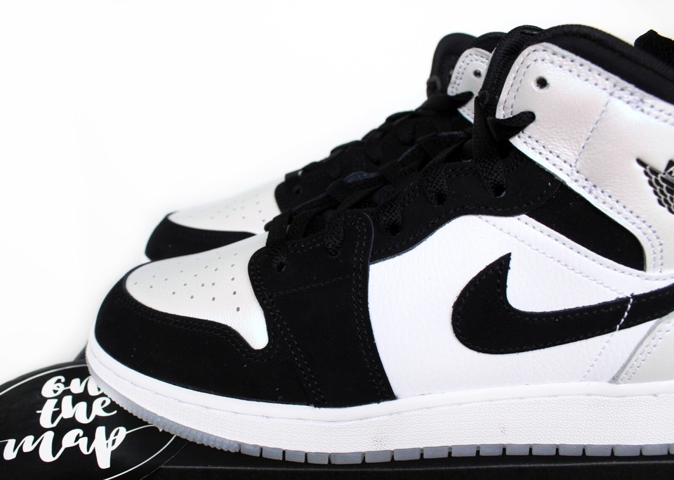 Nike Air Jordan 1 Retro Mid SE Diamond Shorts Black White UK 3 4 5 11 ...