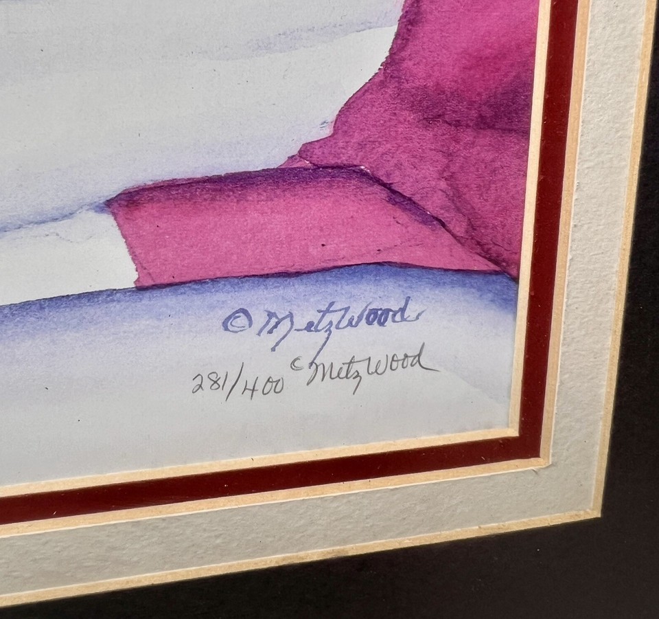 27 X 20” Uncle Sam Framed Wall Art Print Sarah Metzwood Signed Numbered ...