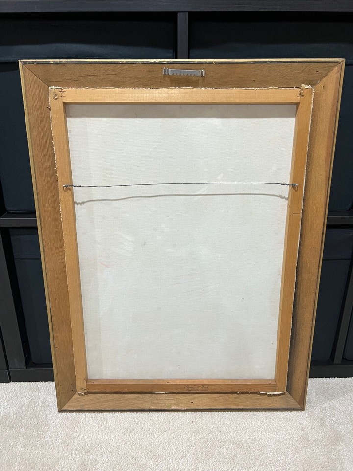 1960s Vintage Dave Boss David NFL New Orleans Saints Oil Painting ...