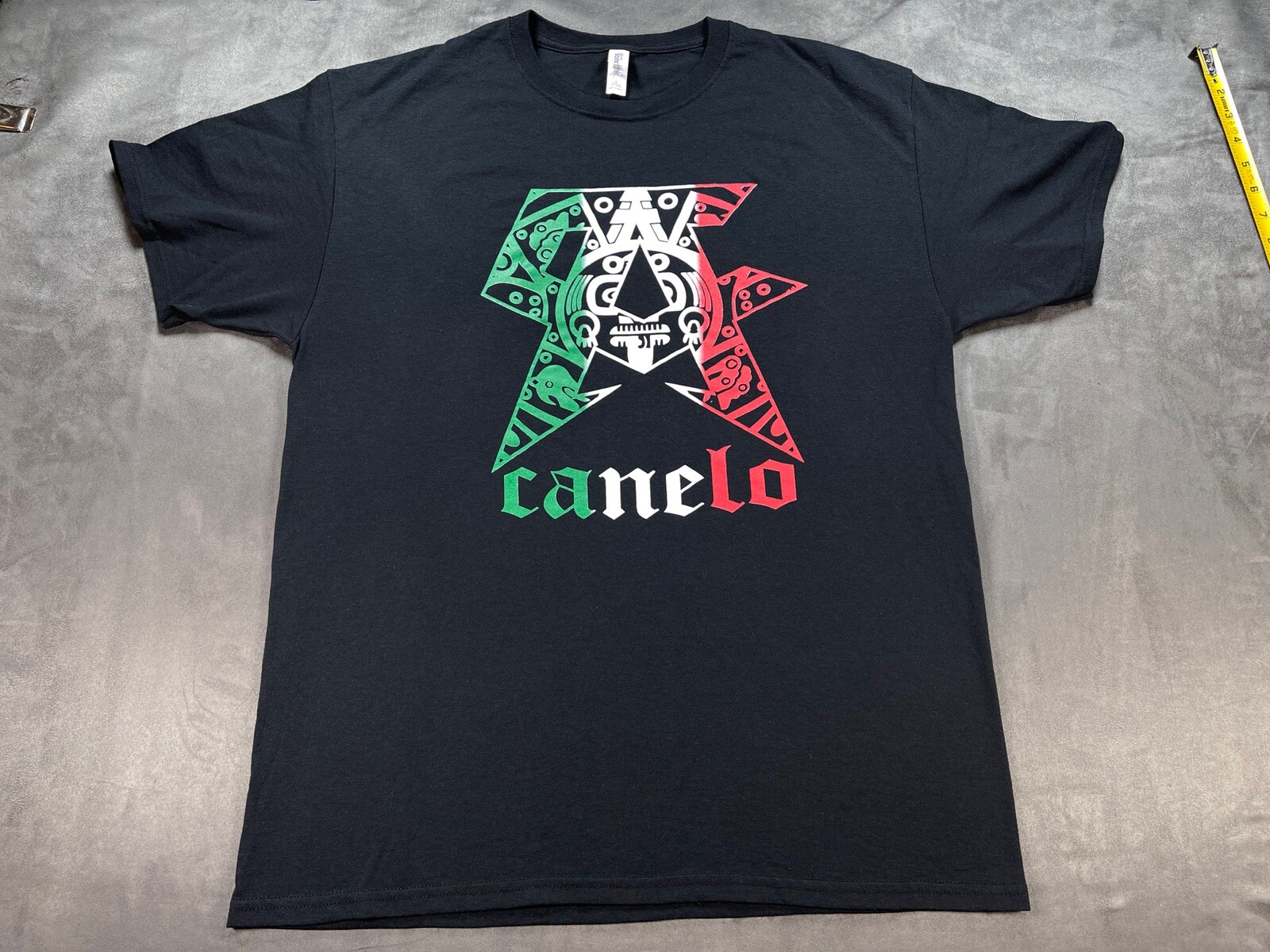 Canelo Alvarez Black Mexican Mexico Flag Colors Large… - Gem