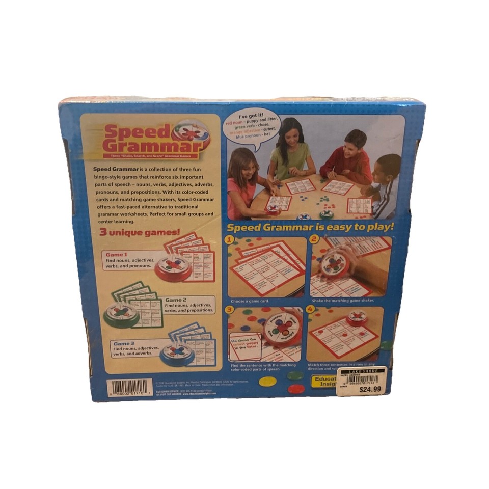 Lakeshore Learning Speed Grammar Game - NEW FACTORY SEALED | eBay