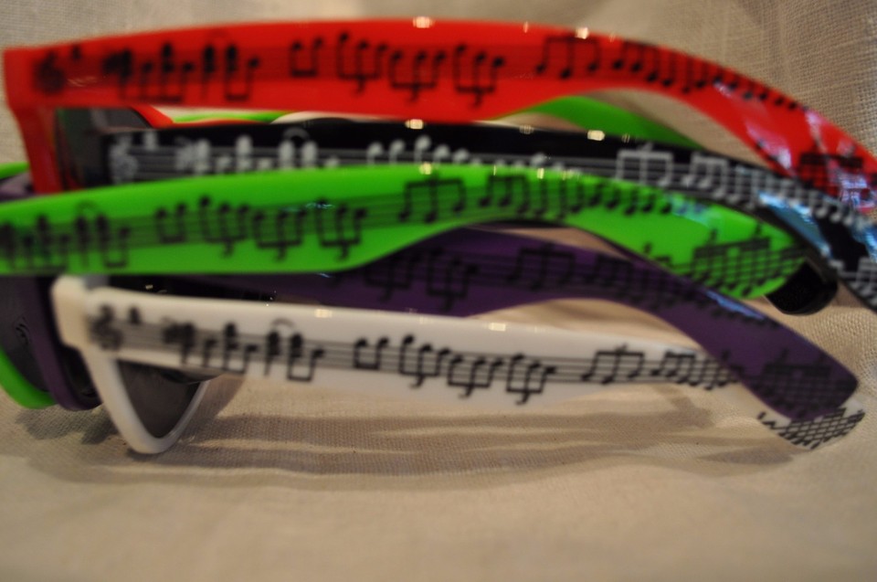 Sunglasses with Music Note Design HOT PINK ONLY AVAILABLE | eBay