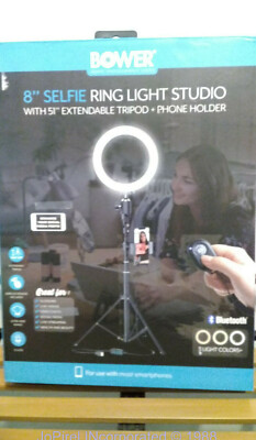 8" Bower LED Selfie Ring Light 15 - 50 inch stand Kit w remote | eBay