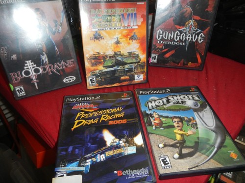 Lot Of 5 empty game case And Manual lot For Ps2 PlayStation 2 No Games ...