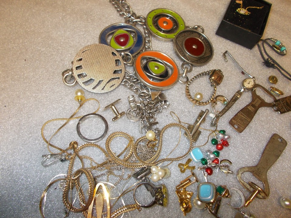 Vintage Junk Drawer Lot (openers,jewelry,ect.) | eBay